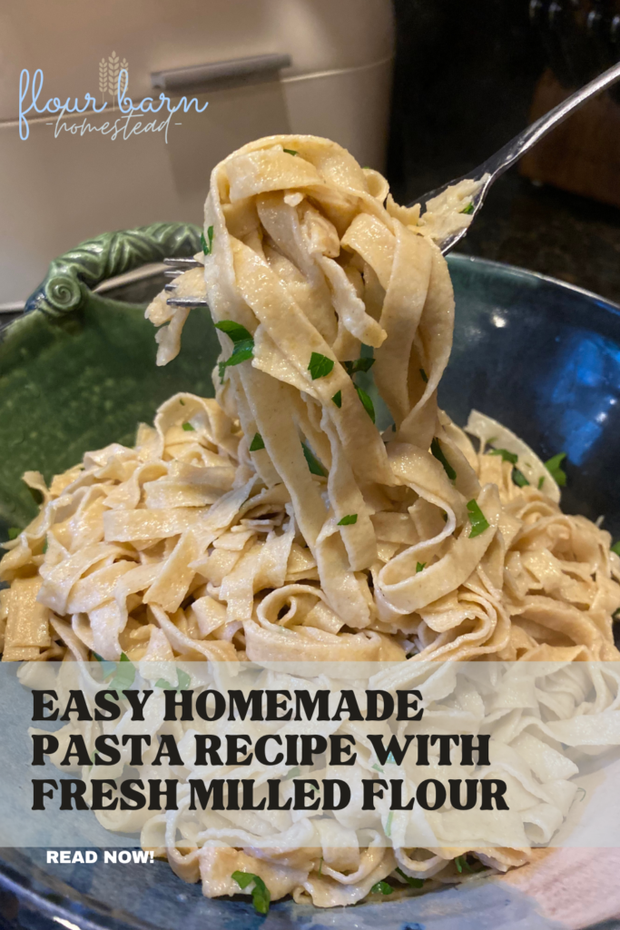 Easy Homemade Pasta Recipe with Fresh Milled Flour - The Flour Barn ...
